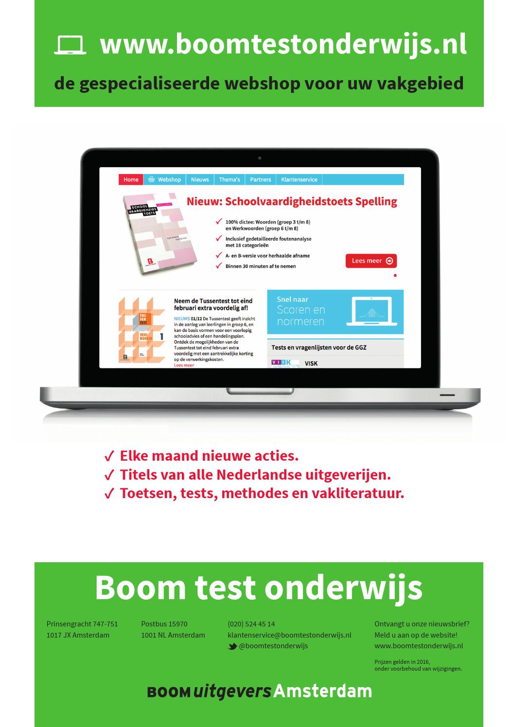 Catalogus boom test onderwijs 2016 by Boom uitgevers - Issuu