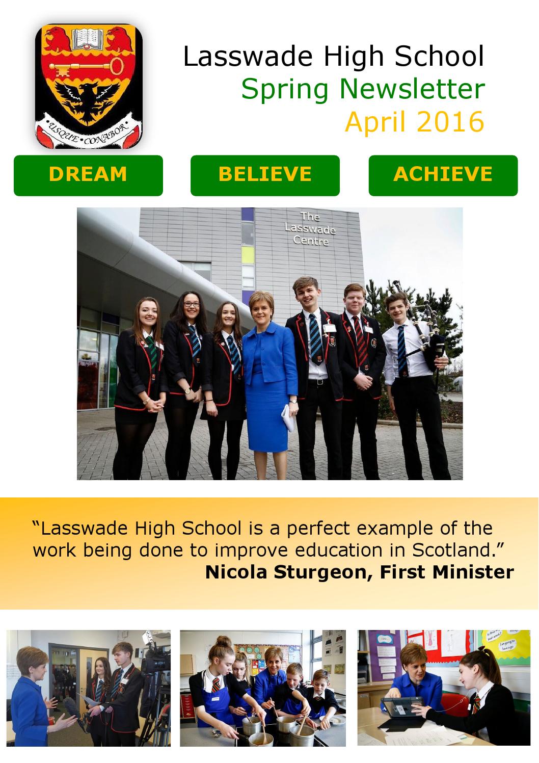 Lasswade high school spring newsletter 2016 by colin Mitchell - Issuu