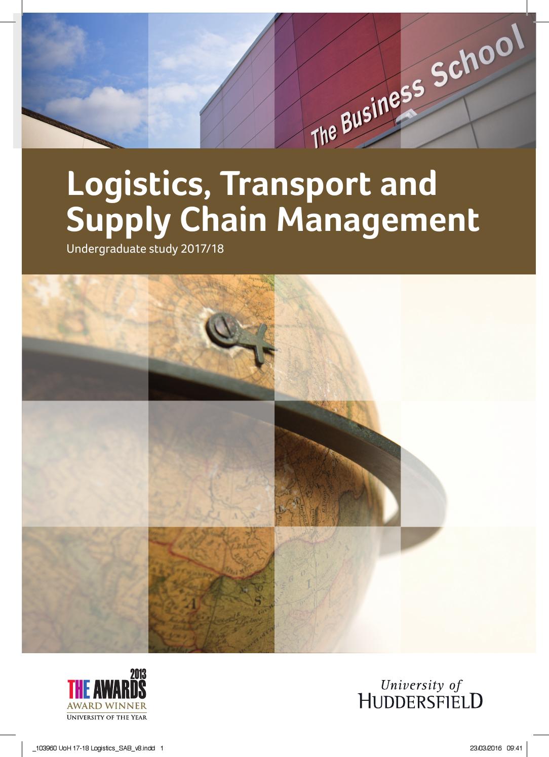 Logistics, Transport and Supply Chain Management 2017/18 Undergraduate ...