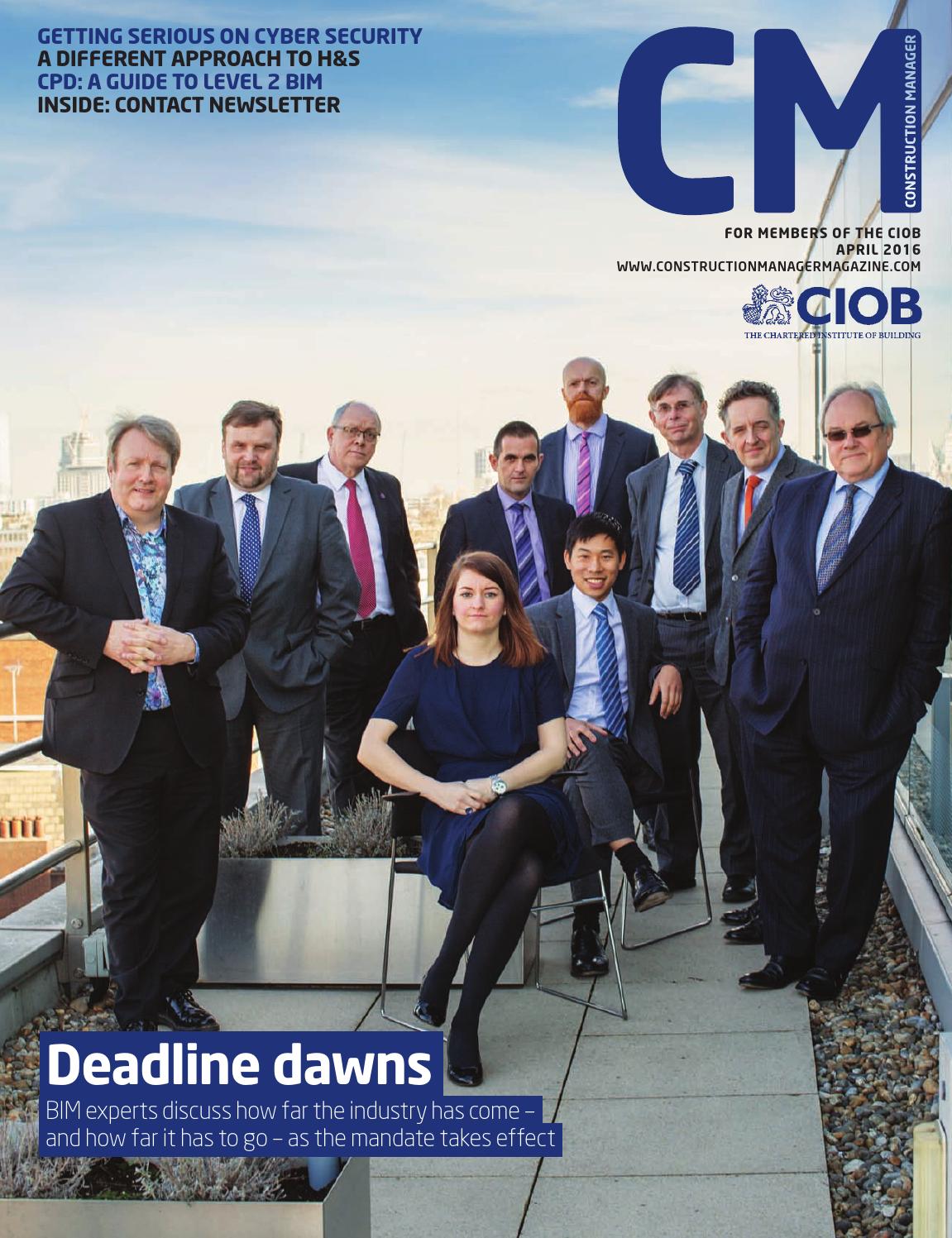 Construction Manager Magazine April 2016 by Construction Management - Issuu