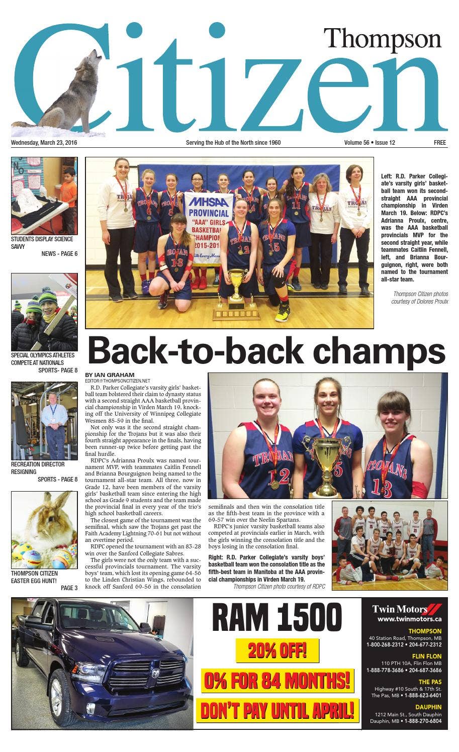 March 23 2016 by Thompson Citizen - Issuu