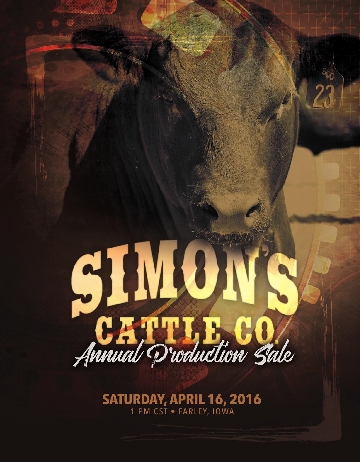Simon's Cattle Co Annual Production Sale by Monti West Design - Issuu