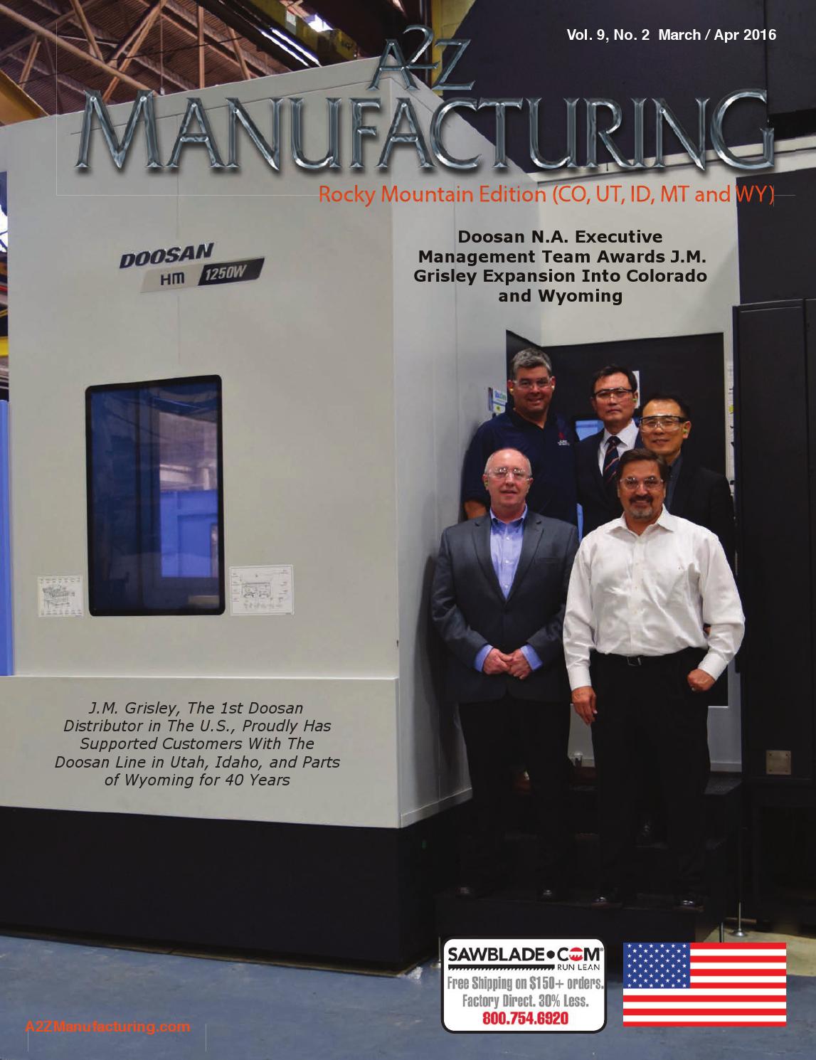 A2Z Manufacturing Magazine Rocky Mtn march april by A2Z Manufacturing ...