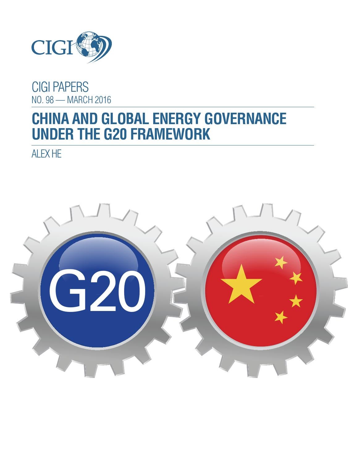 China and Global Energy Governance under the G20 Framework by Centre ...
