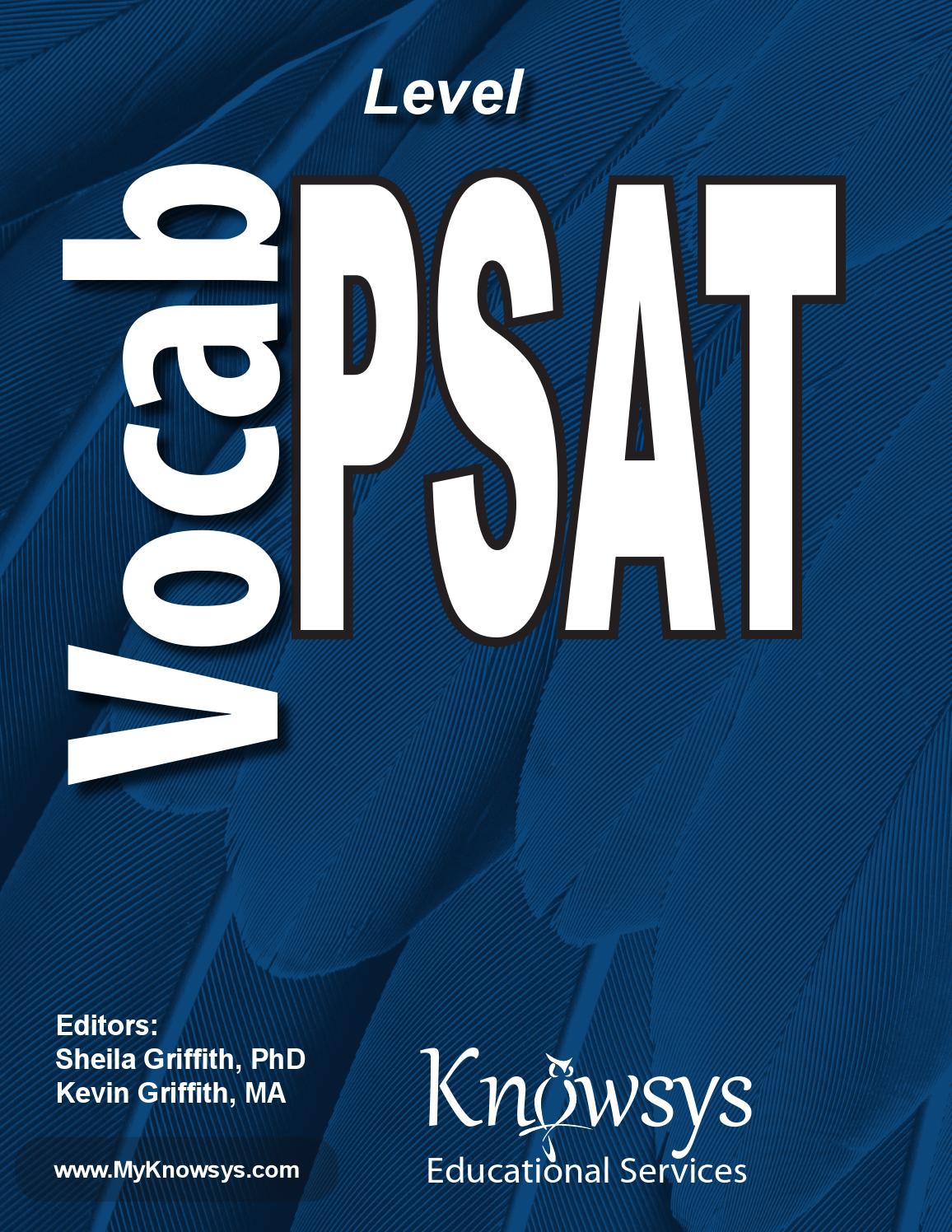 Knowsys Level PSAT Vocabulary Builder Demo by Knowsys Educational ...