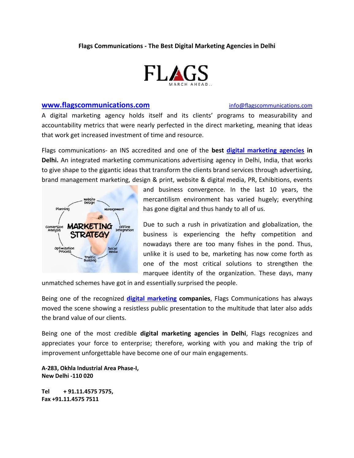 Flags communications the best digital marketing agencies in delhi by ...