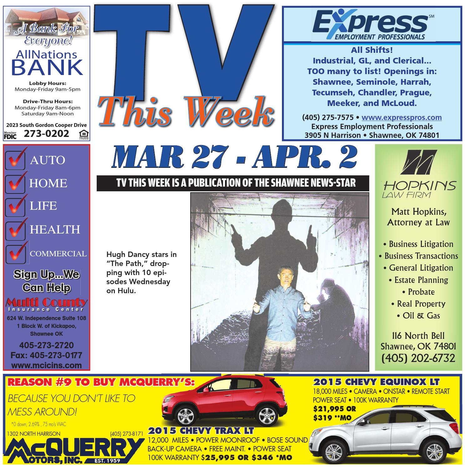3-27 TV This Week by Shawnee News-Star - Issuu
