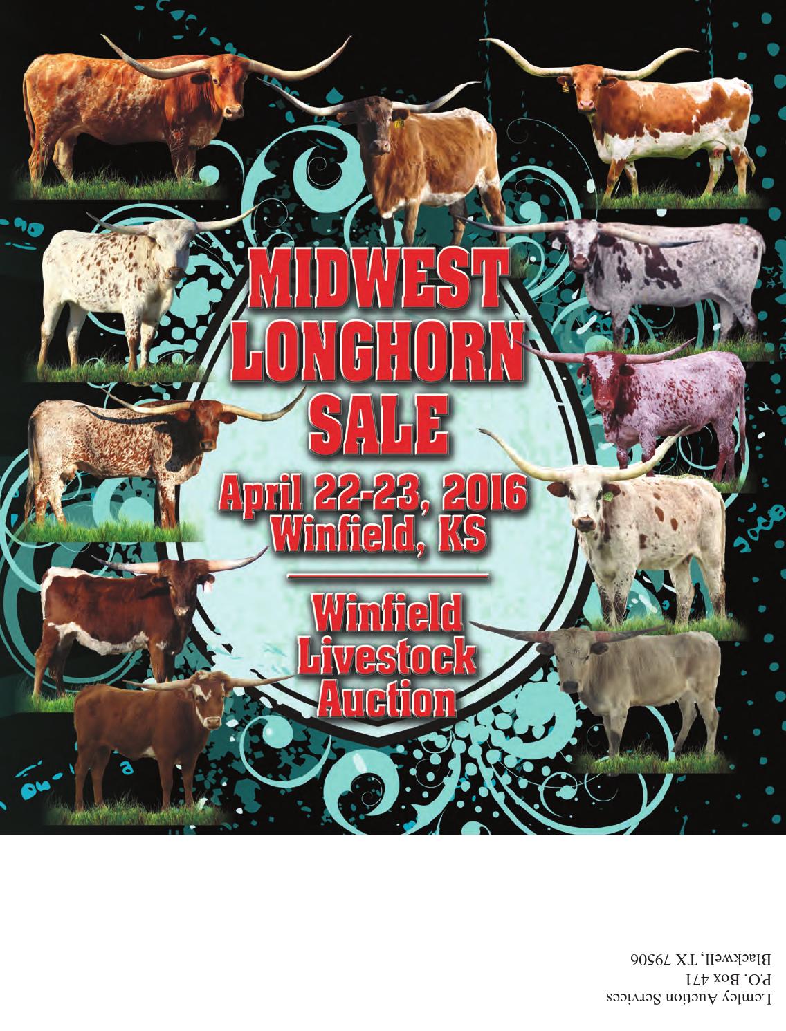 2016 Midwest Longhorn Sale Catalog by Texas Longhorn Trails Magazine ...