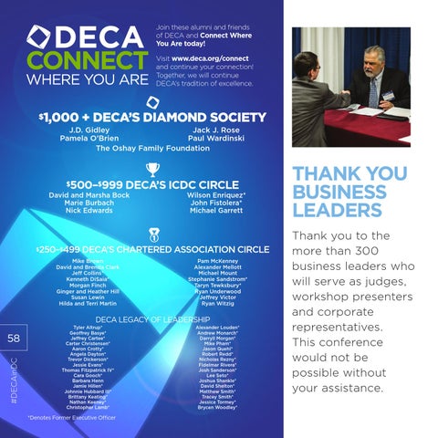 Collegiate DECA ICDC 2016 Program by DECA Inc. - Issuu