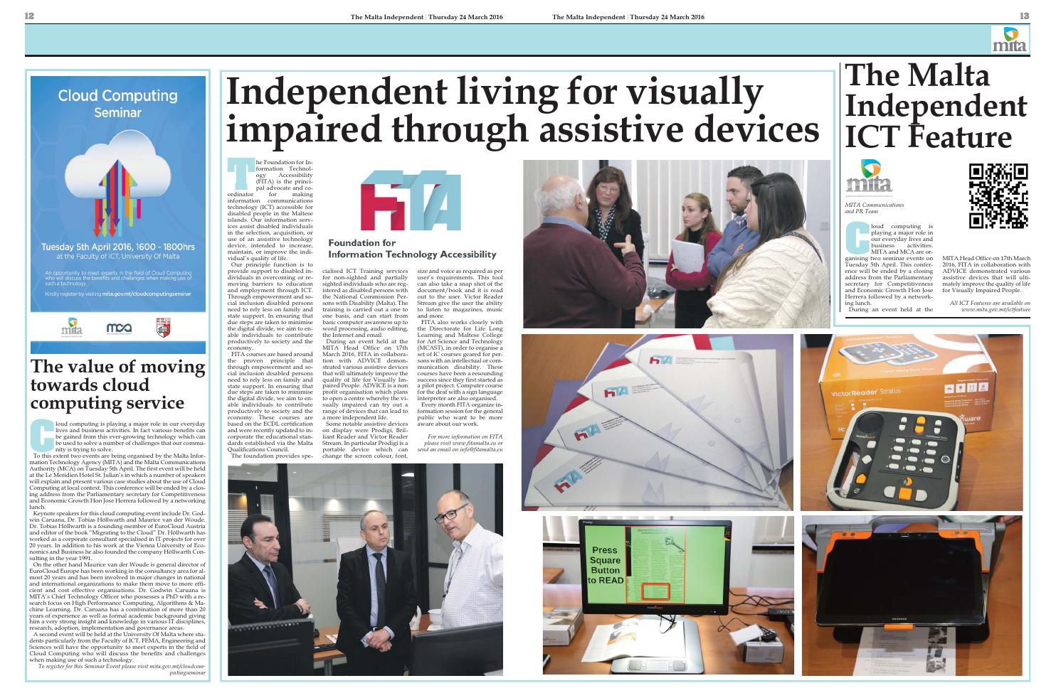 The Malta Independent MITA Feature 24th March 2016 by MITA - Issuu