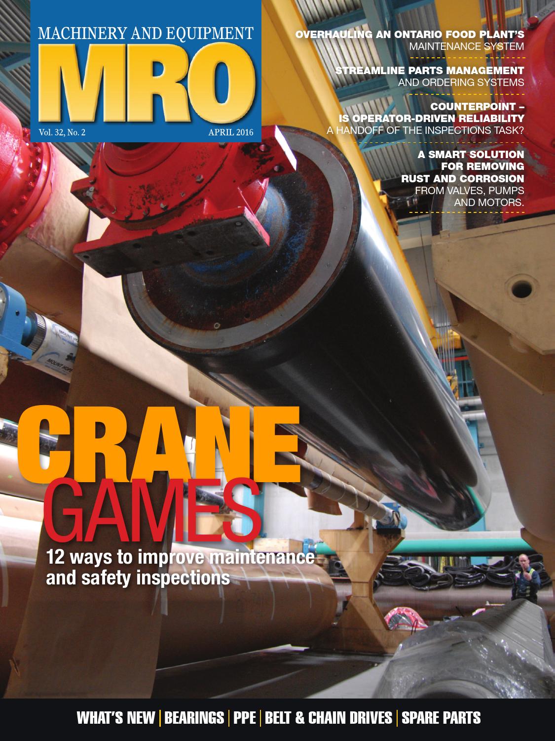 Machinery & Equipment MRO April 2016 by Annex Business Media - Issuu