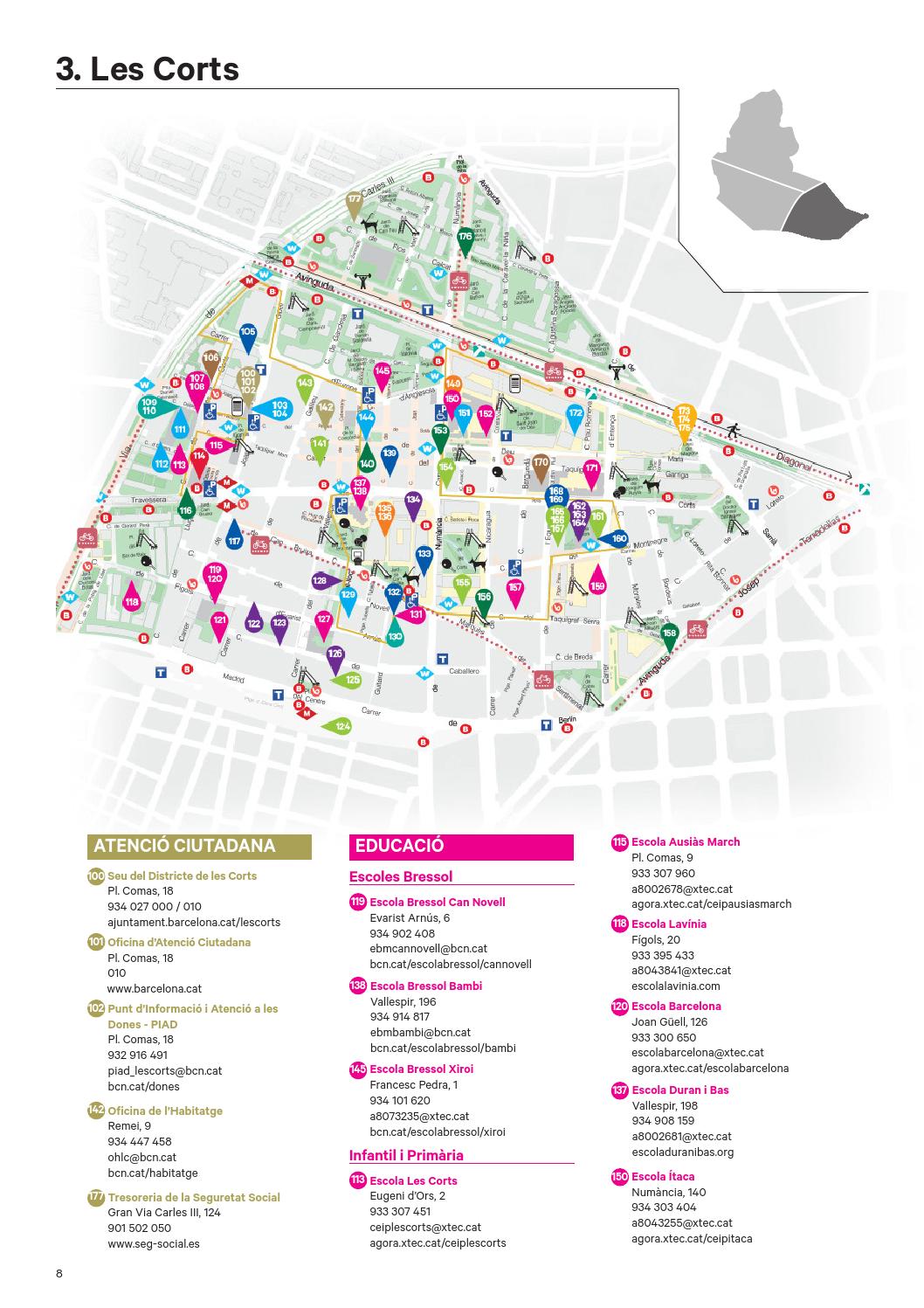 Guia de Serveis i Equipaments de les Corts by Districte Les Corts - Issuu