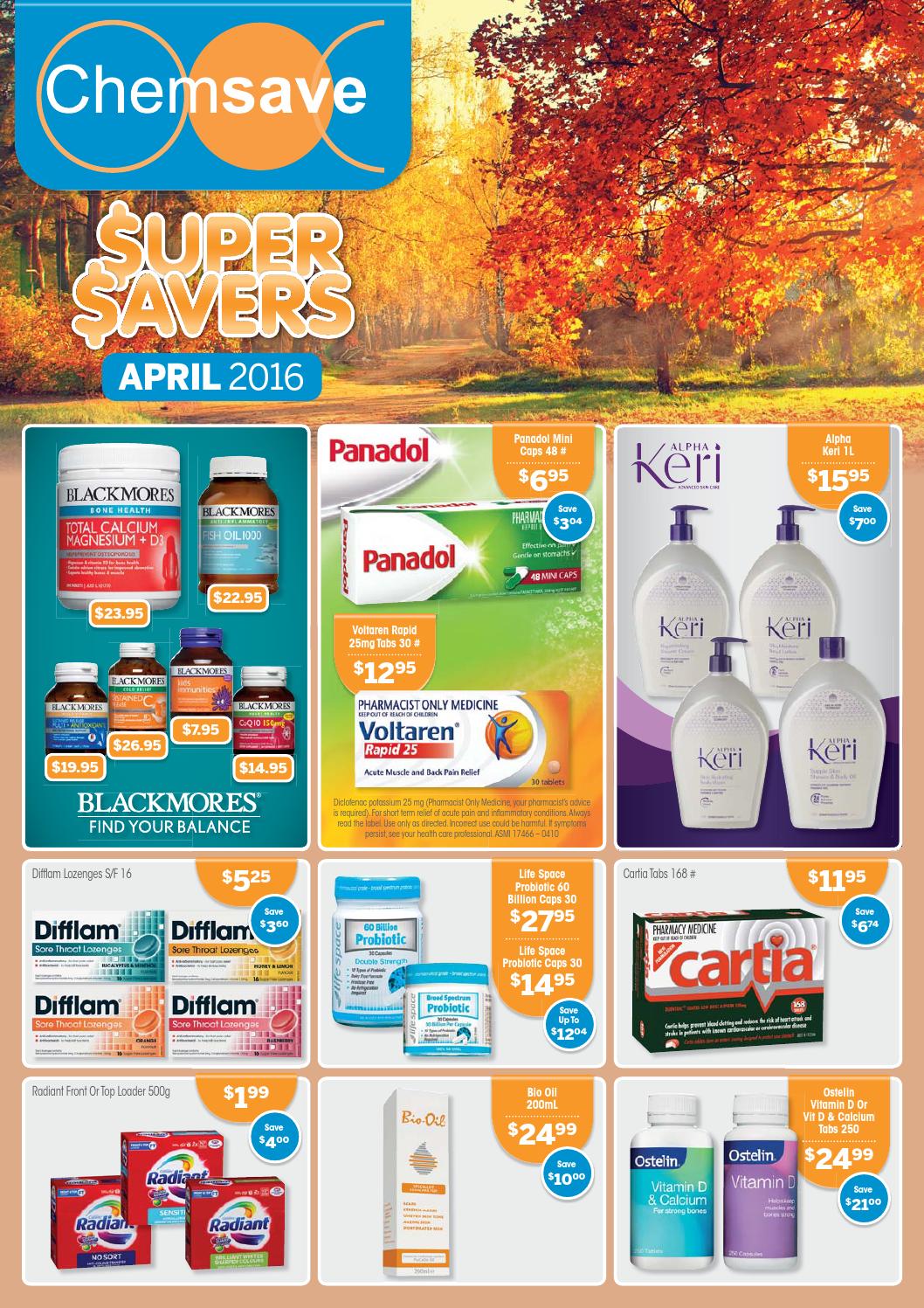 Chemsave Pharmacy – Catalogue April 2016 by Echo Publications - Issuu