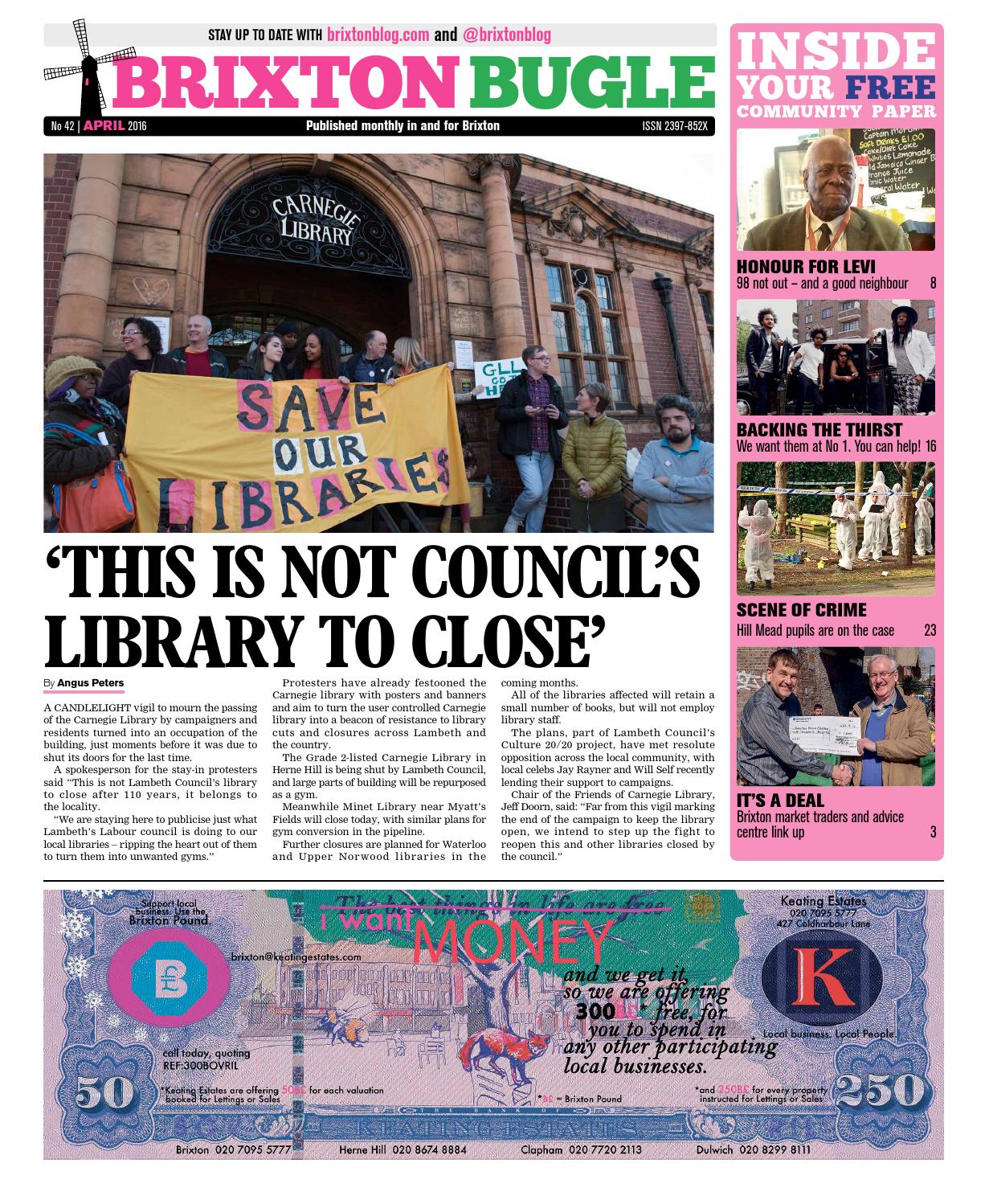 Brixton Bugle April 2016 by Brixton Bugle - Issuu