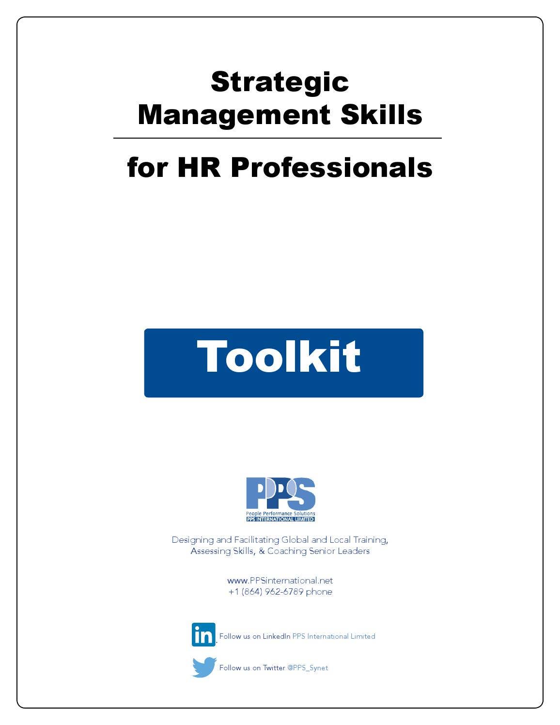 PPS Strategic HR Management Toolkit by PPS-SyNet Americas - Issuu
