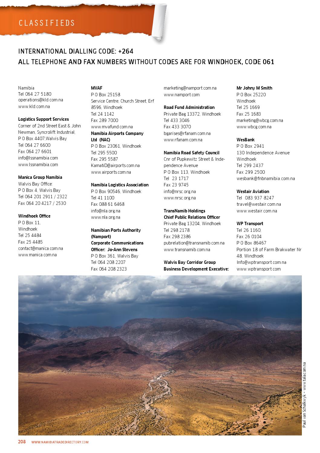 Namibia Trade Directory 2016 by Venture Media - Issuu