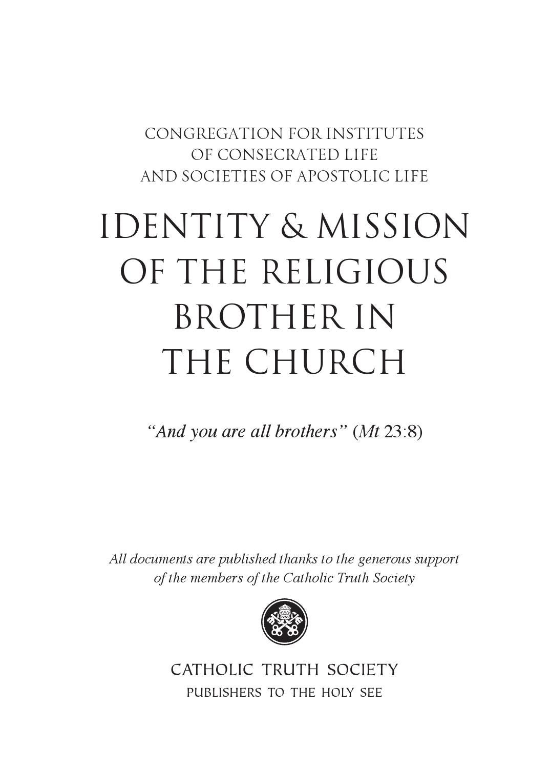 B identity and mission sample by Catholic Truth Society - Issuu
