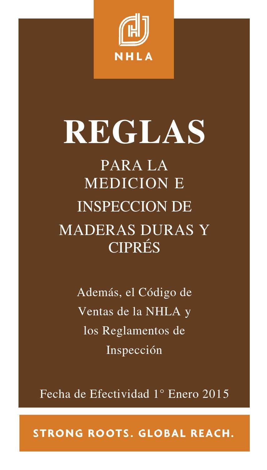 NHLA Spanish Rules Book 2015 by National Hardwood Lumber Association ...