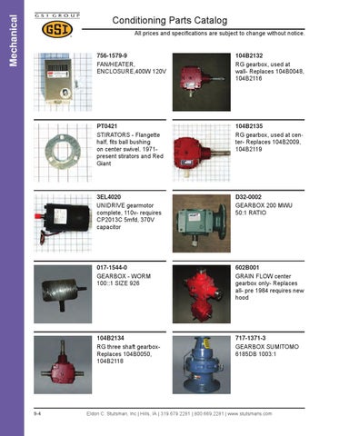 GSI Conditioning Parts Catalog by Stutsmans - Issuu