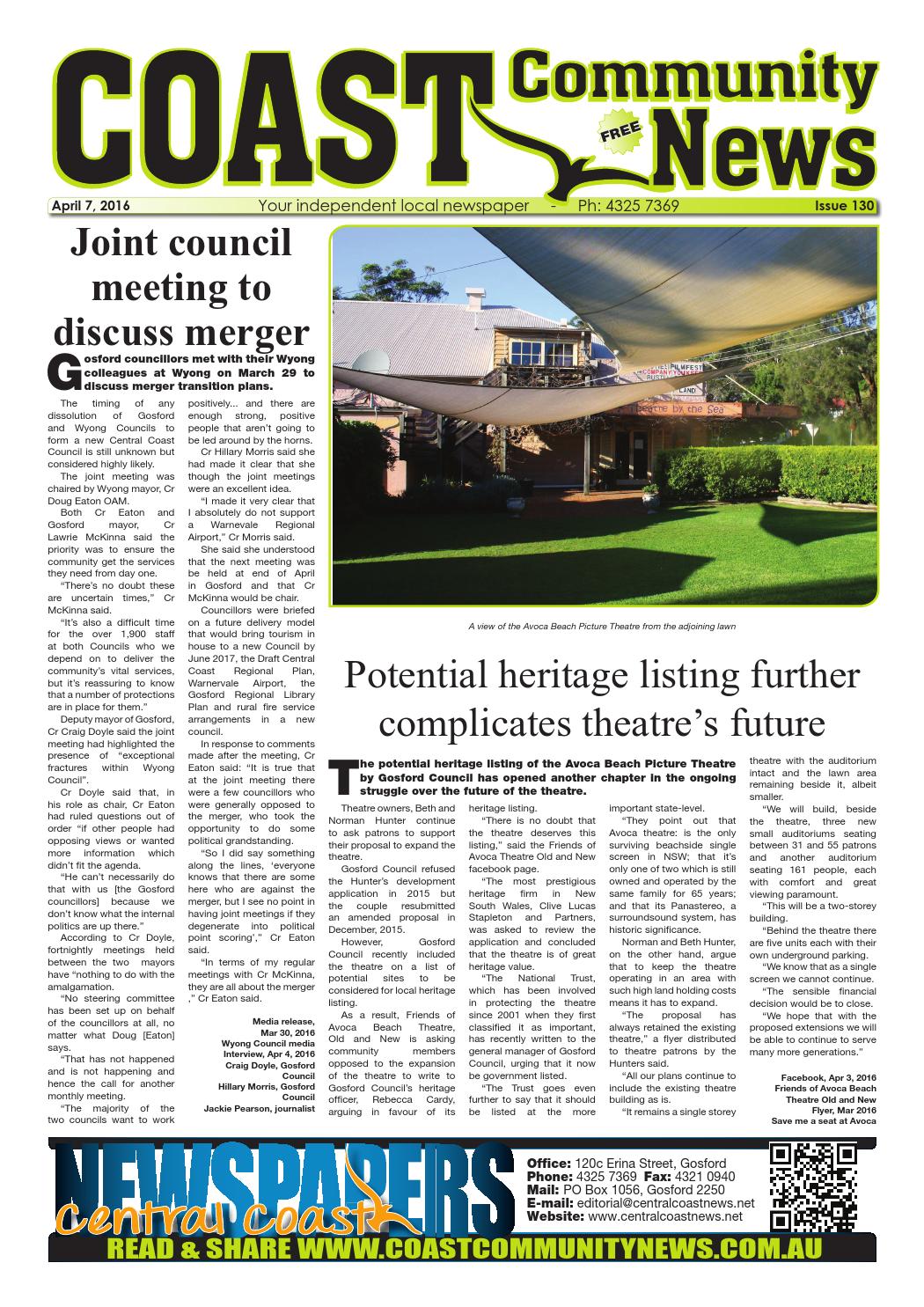 Issue 130 of COAST Community News by Central Coast Newspapers - Issuu