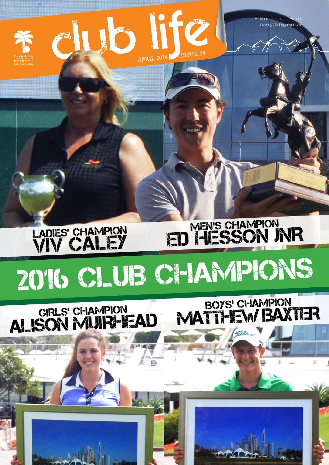 Club Life April 2016 by Dubai Golf - Issuu