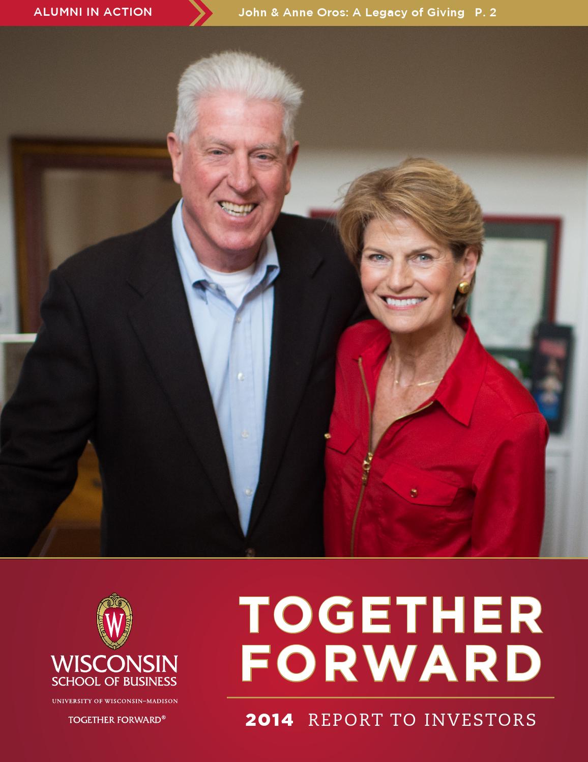 2014 Report To Investors by University of Wisconsin-Madison School of ...