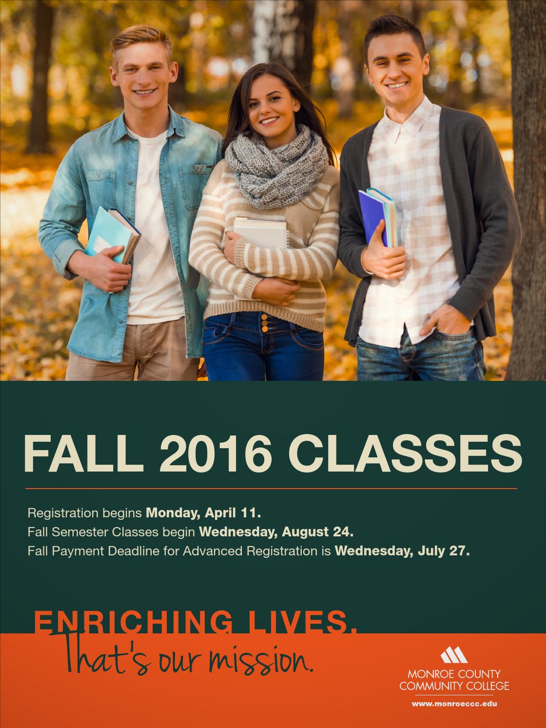 2016 Fall Class Schedule by Monroe CCC - Issuu