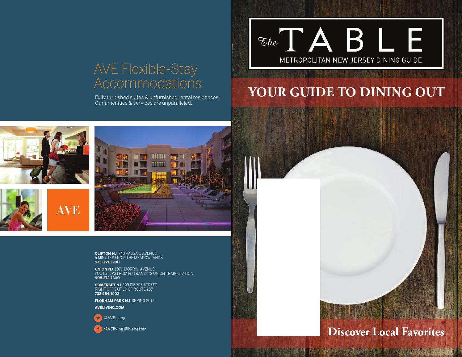 The Table: Metropolitan NJ Dining Guide by Meadowlands Media - Issuu