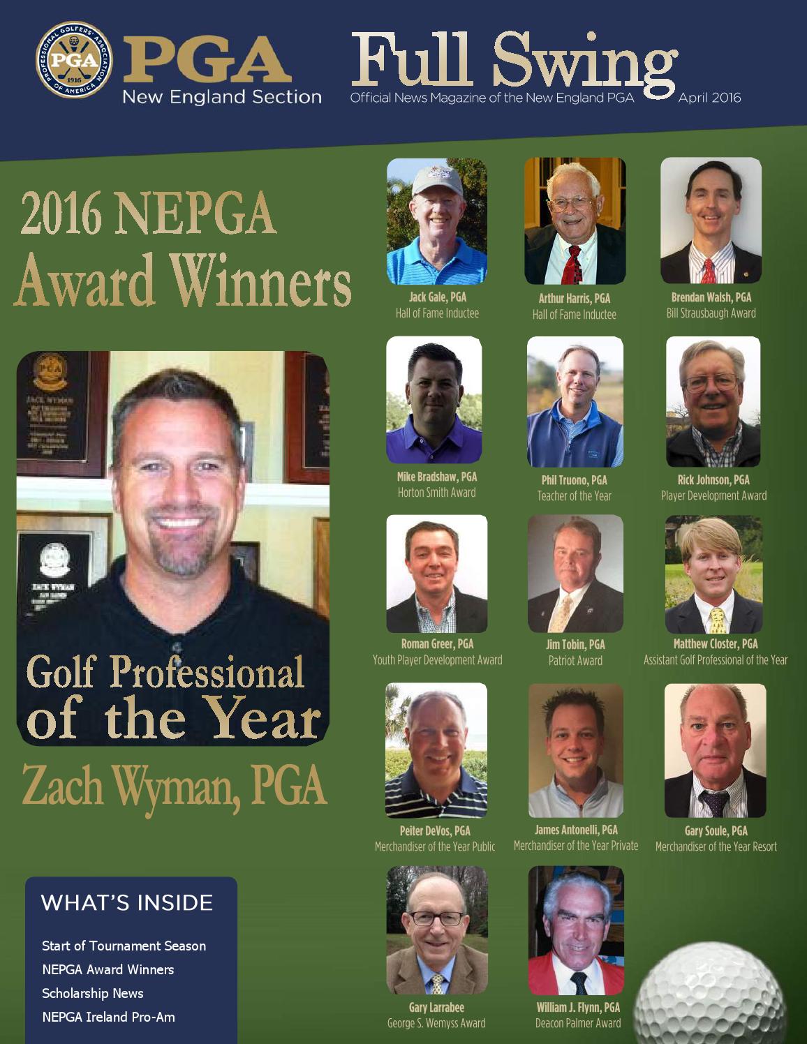 NEPGA Full Swing News Magazine - April 2016 by New England PGA - Issuu