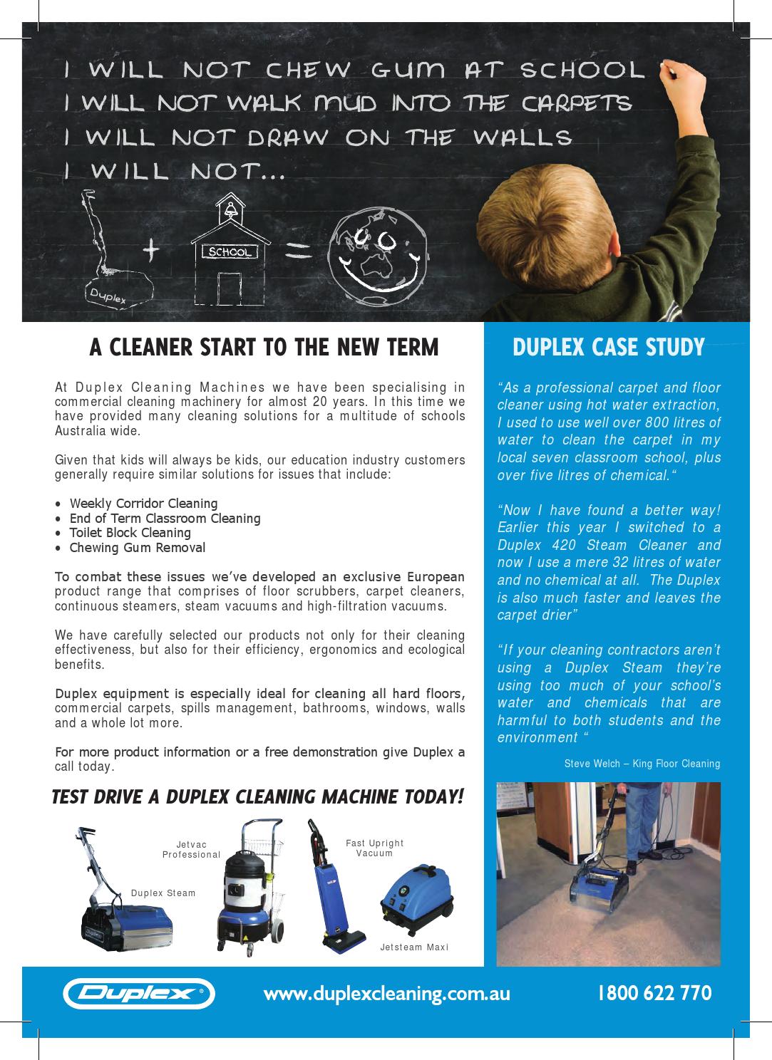 Schools Cleaning Brochure by Duplex Cleaning - Issuu