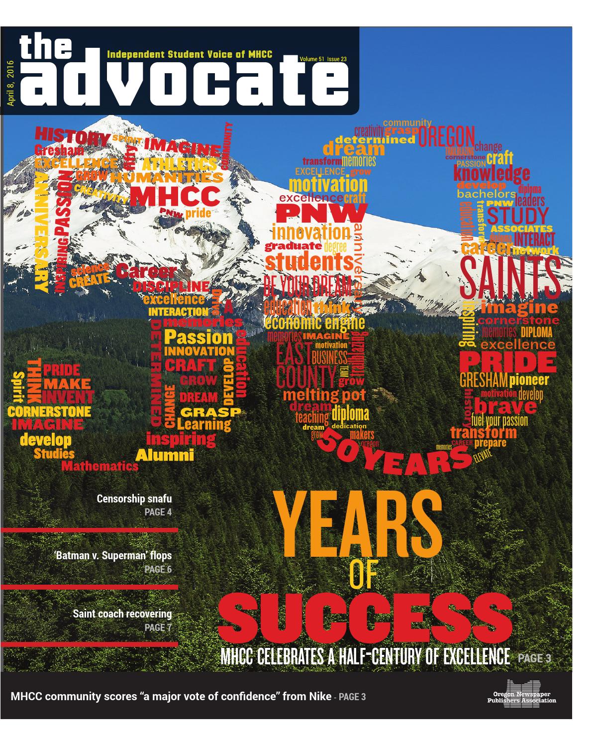The Advocate, Issue 23 - Apr. 8, 2016 by The Advocate - Issuu