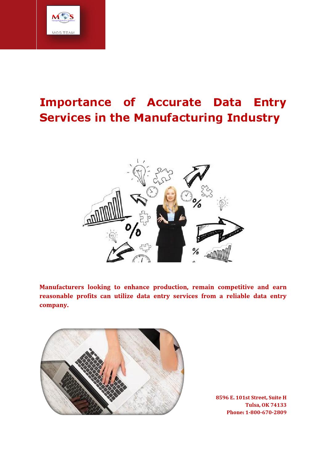 Importance of Accurate Data Entry Services in the Manufacturing Industry by Managed Outsource ...