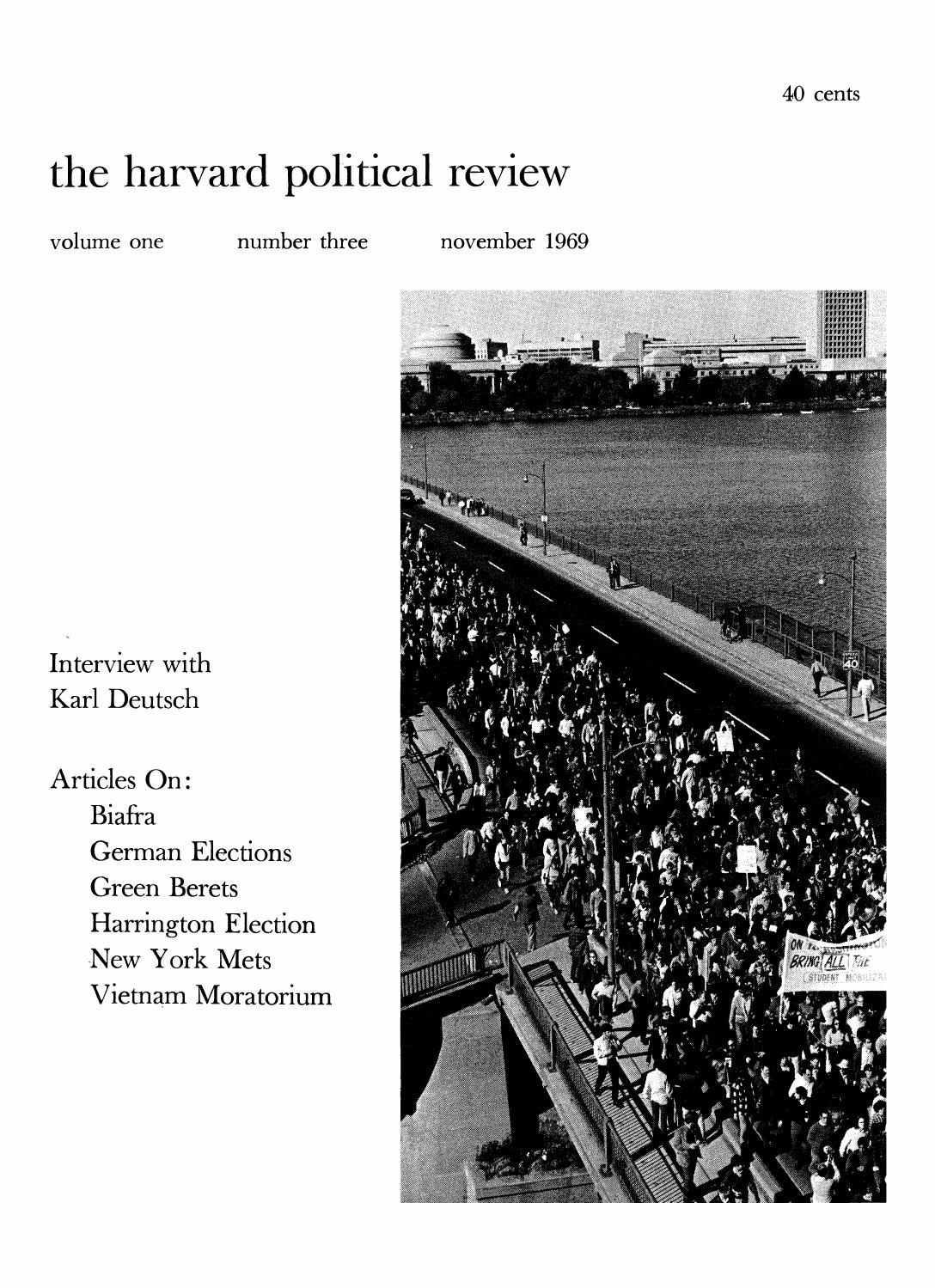 Fall 1969 by The Harvard Political Review - Issuu