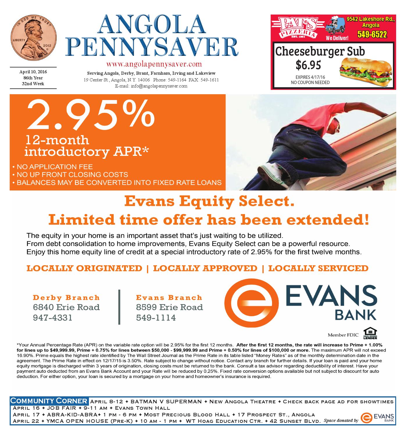 4/10/16 Angola Pennysaver by Angola Pennysaver - Issuu