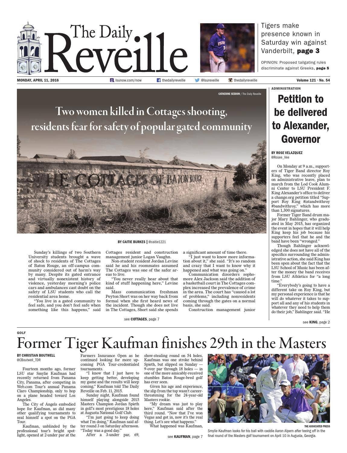 The Daily Reveille 4-11-16 by Reveille - Issuu