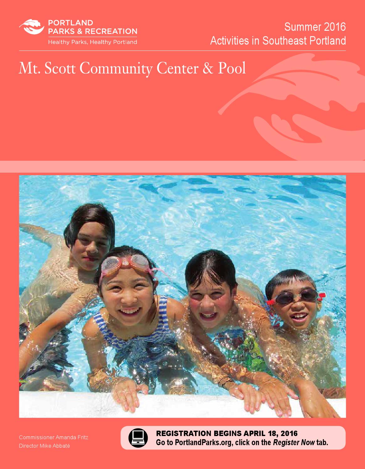 Mt Scott Community Center Summer Activities 2016 by Portland Parks ...