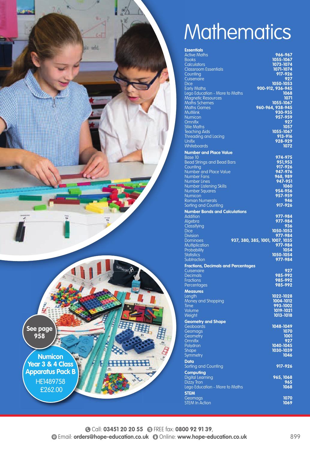 Hope Education Catalogue 2016/17 - Mathematics by Findel Ltd - Issuu