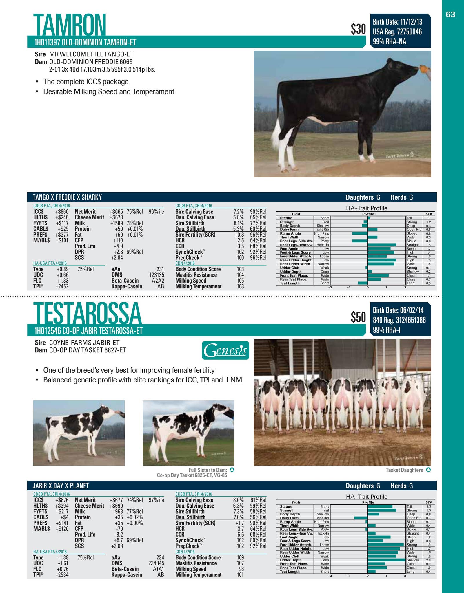 Genex Holstein Sires by GENEX - Issuu