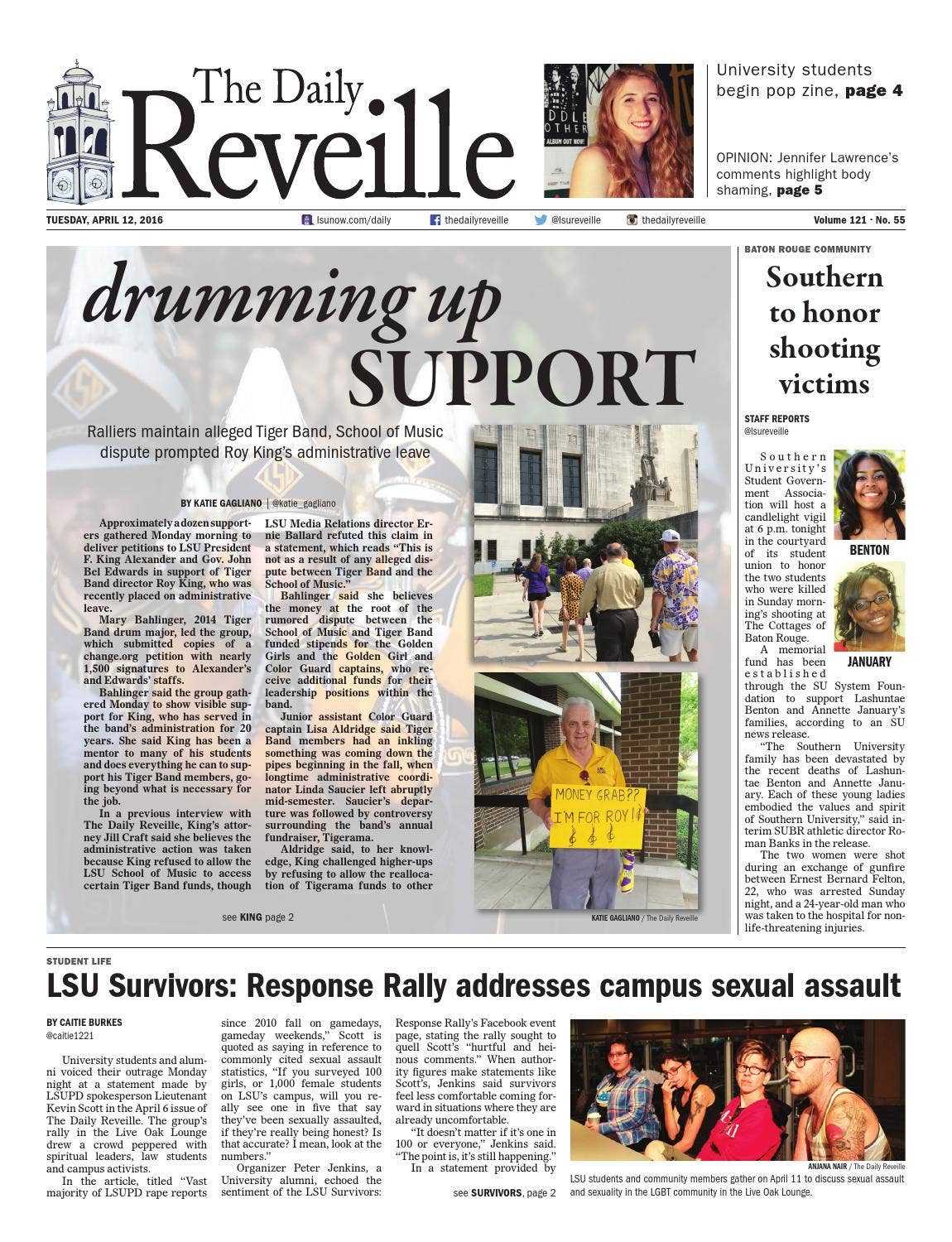 The Daily Reveille 4-12-16 by Reveille - Issuu