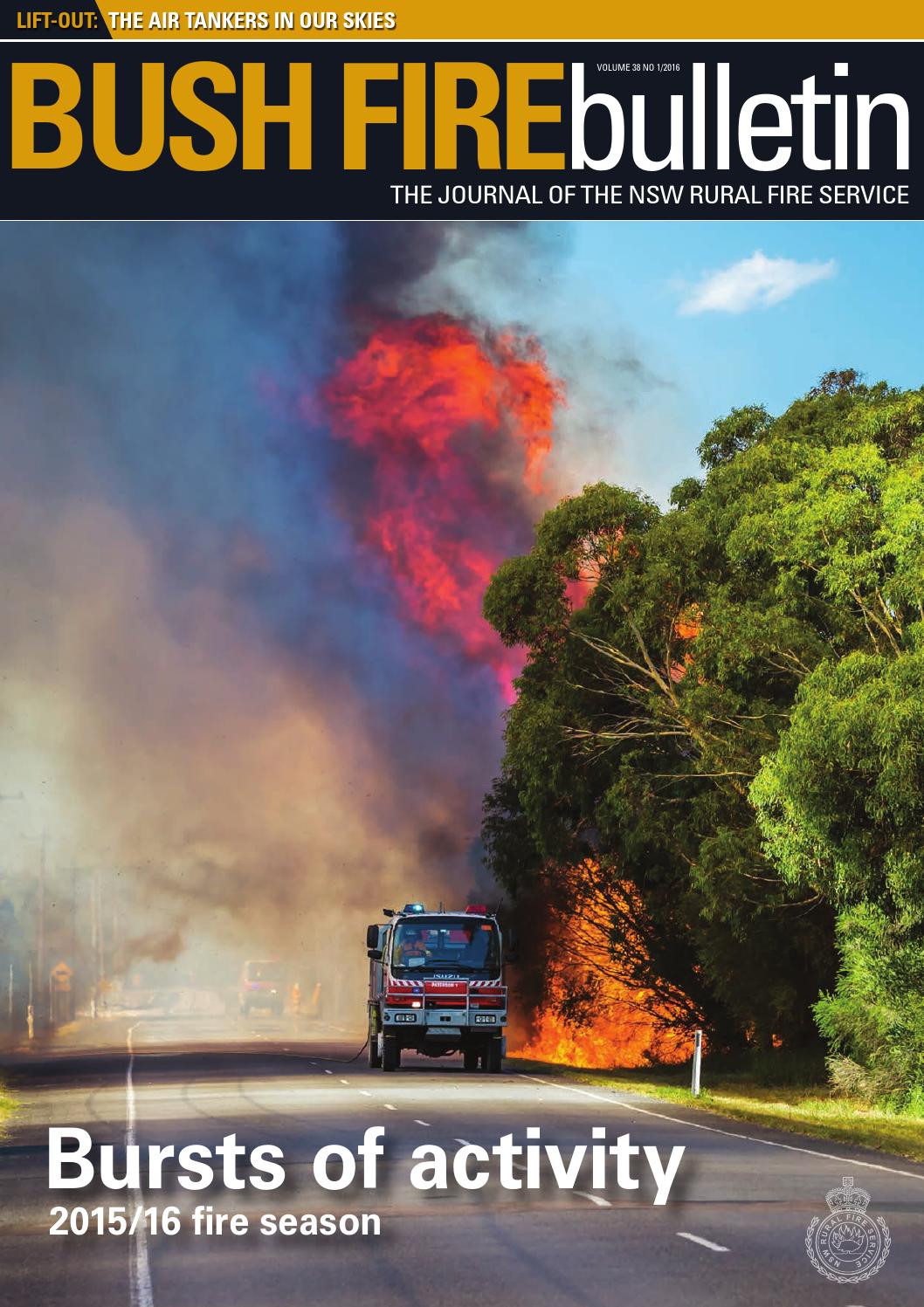 Bush Fire Bulletin Vol. 38 No. 1 (2016) by NSW Rural Fire Service - Issuu