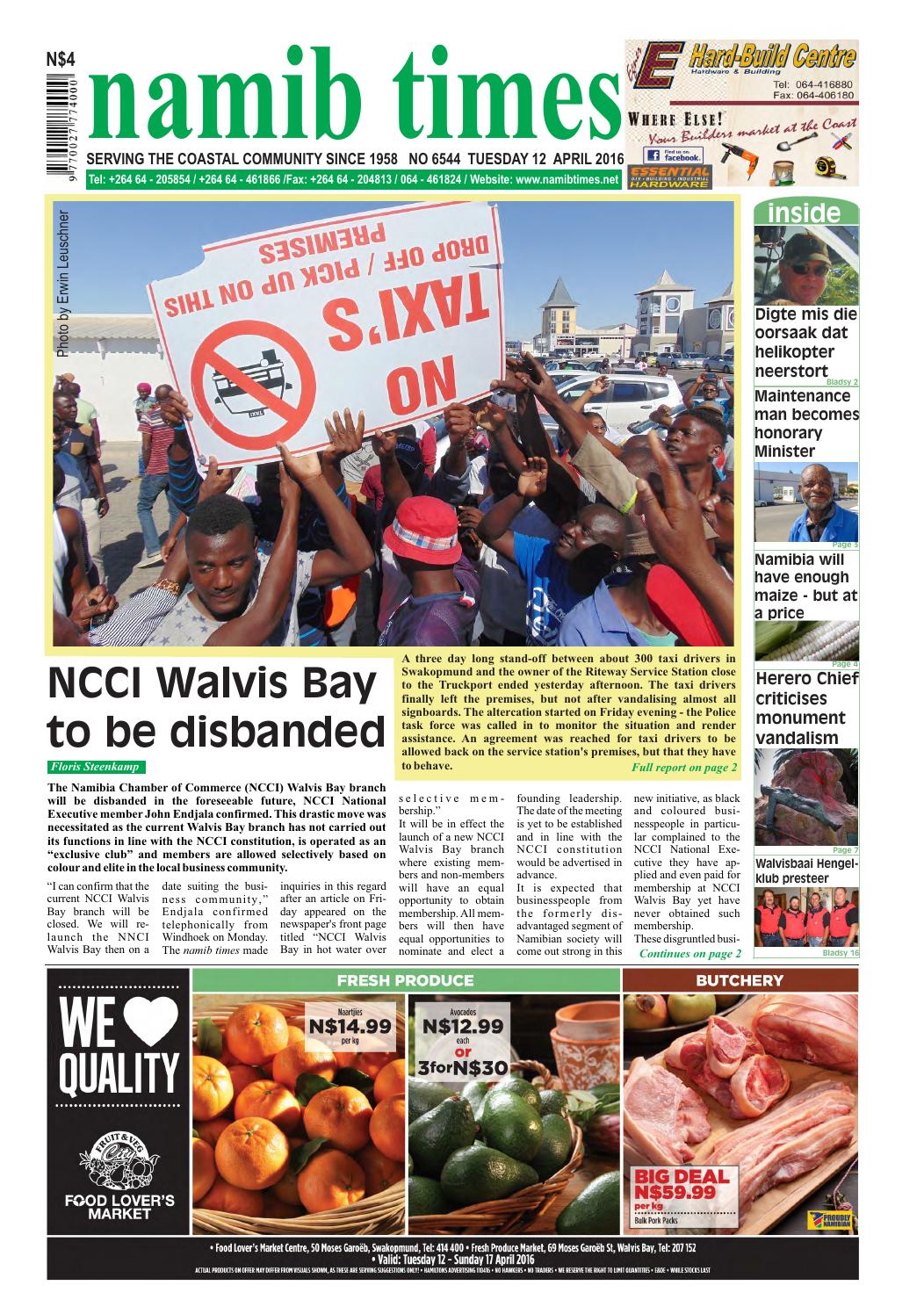 12 april namib times e edition by Namib Times Virtual - Issuu