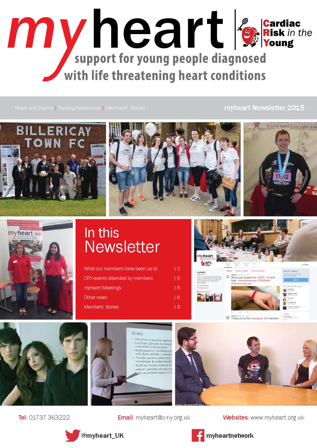 myheart newsletter 2015 by Cardiac Risk in the Young - Issuu