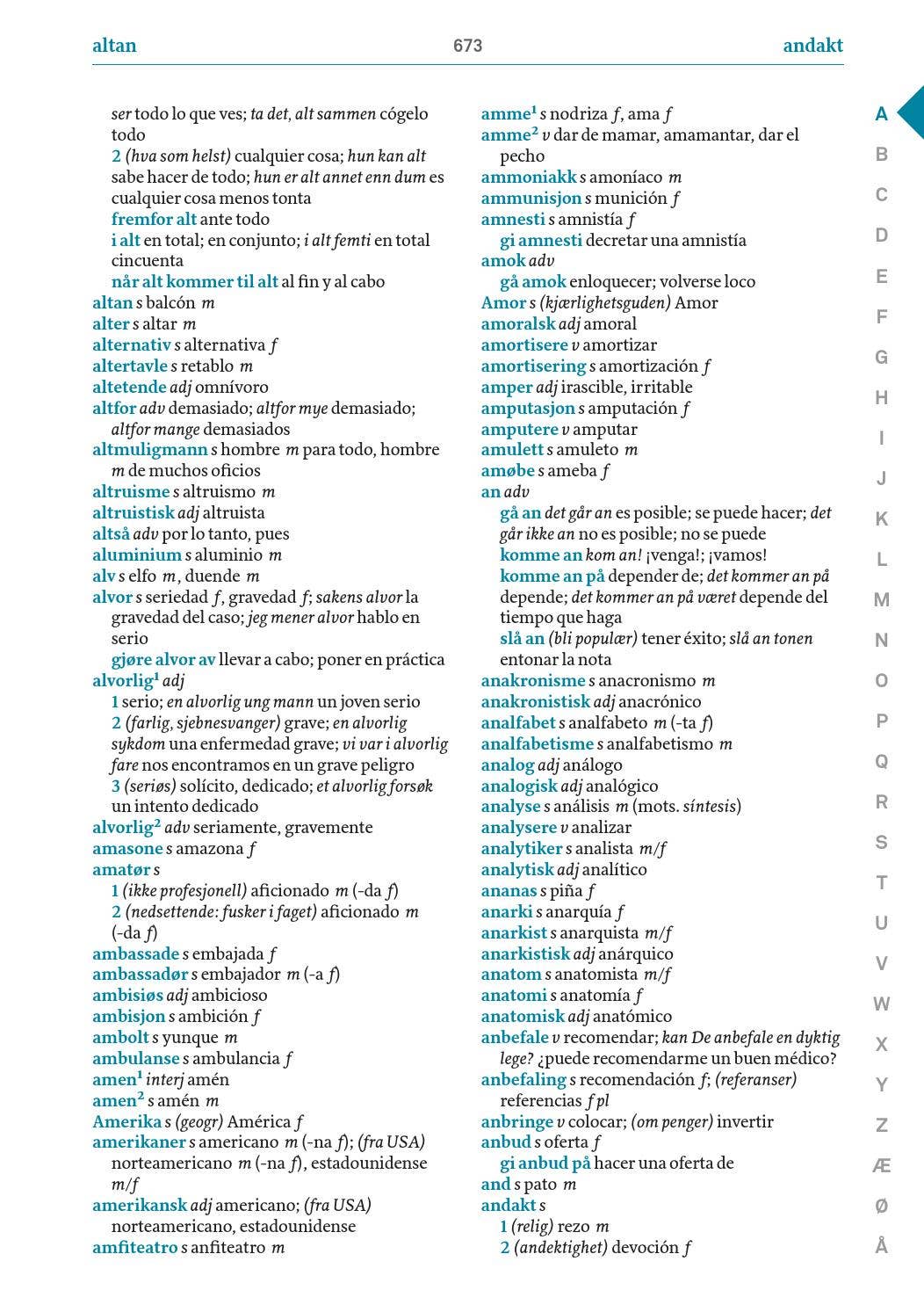 Spansk ordbok (utdrag) by Cappelen Damm - Issuu