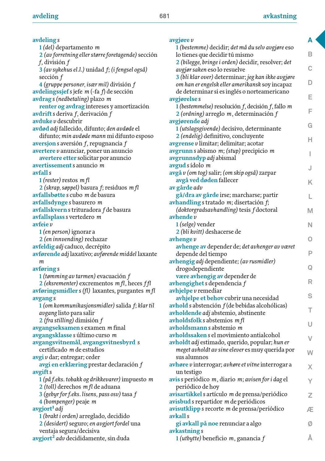 Spansk ordbok (utdrag) by Cappelen Damm - Issuu