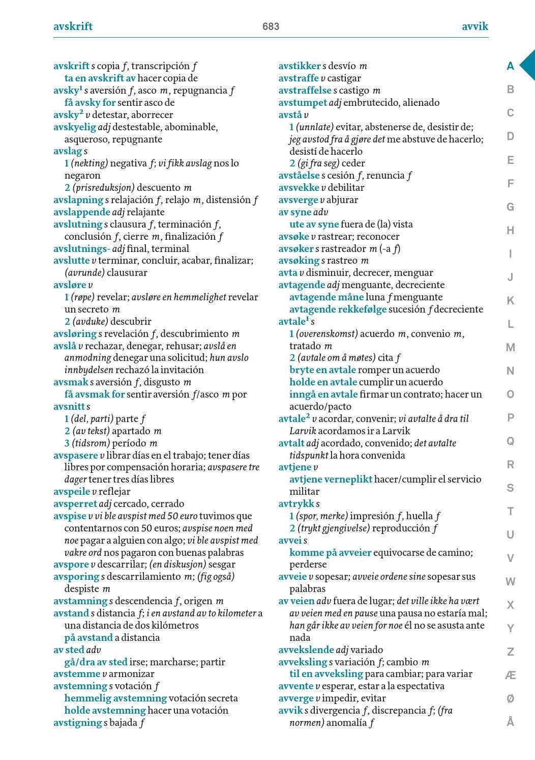 Spansk ordbok (utdrag) by Cappelen Damm - Issuu