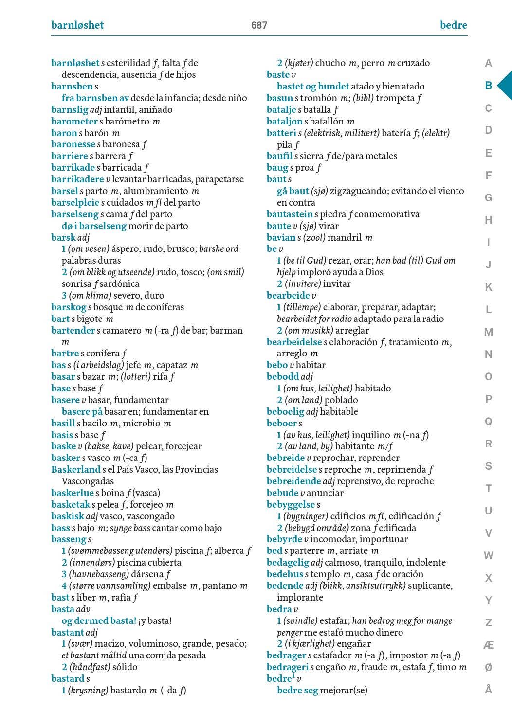 Spansk ordbok (utdrag) by Cappelen Damm - Issuu