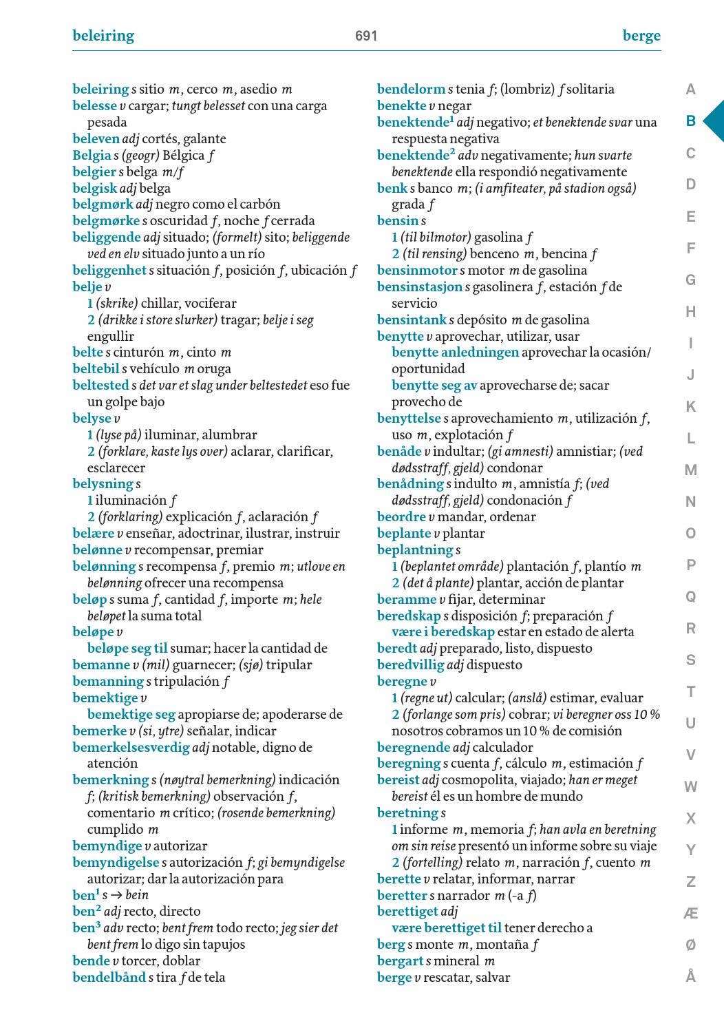 Spansk ordbok (utdrag) by Cappelen Damm - Issuu