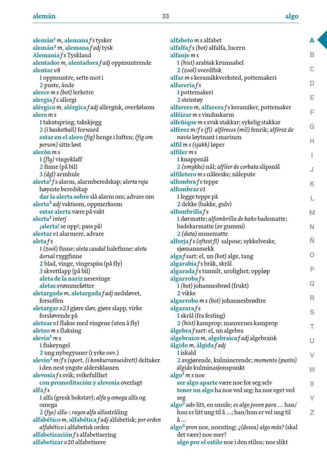 Spansk ordbok (utdrag) by Cappelen Damm - Issuu