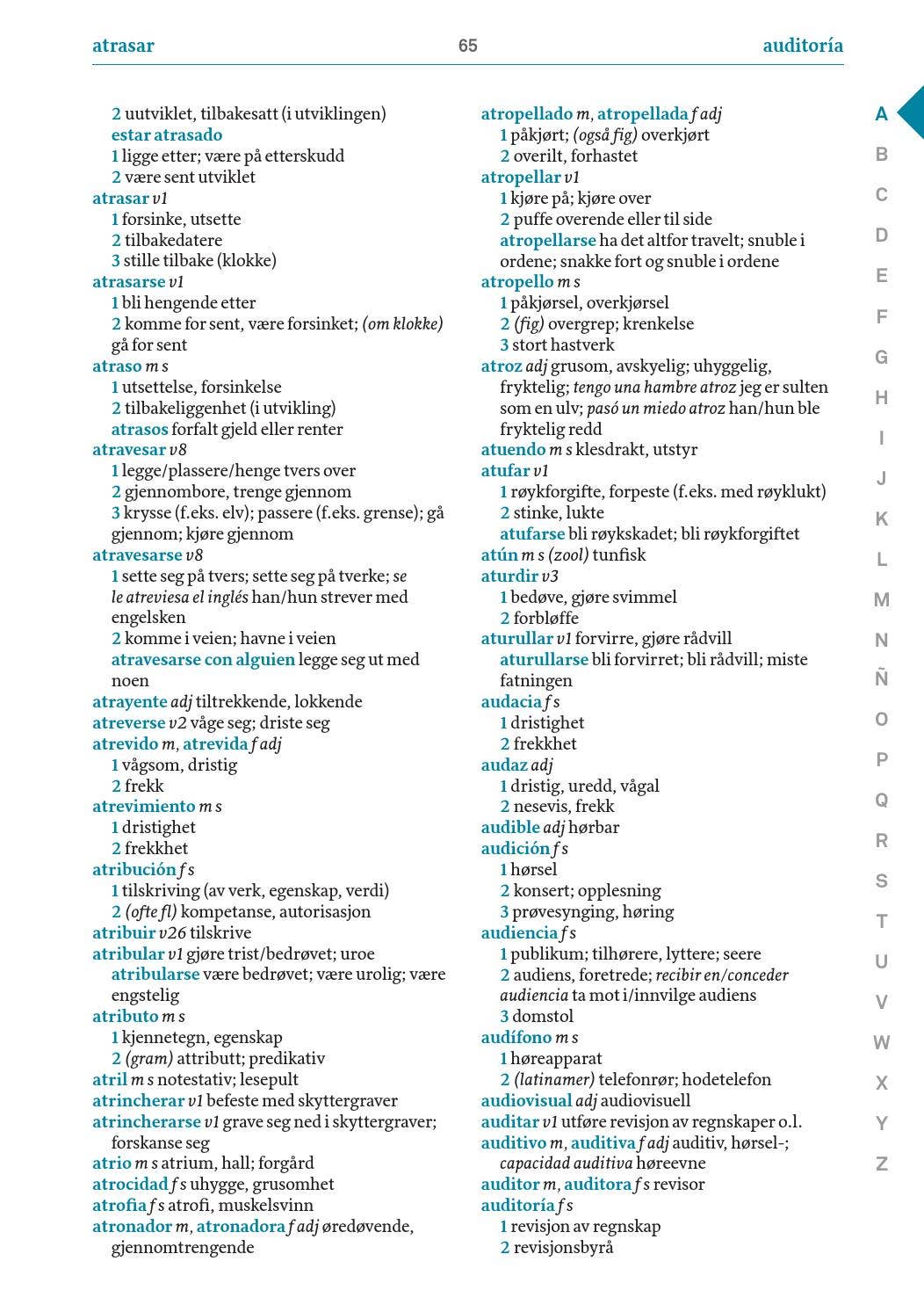 Spansk ordbok (utdrag) by Cappelen Damm - Issuu