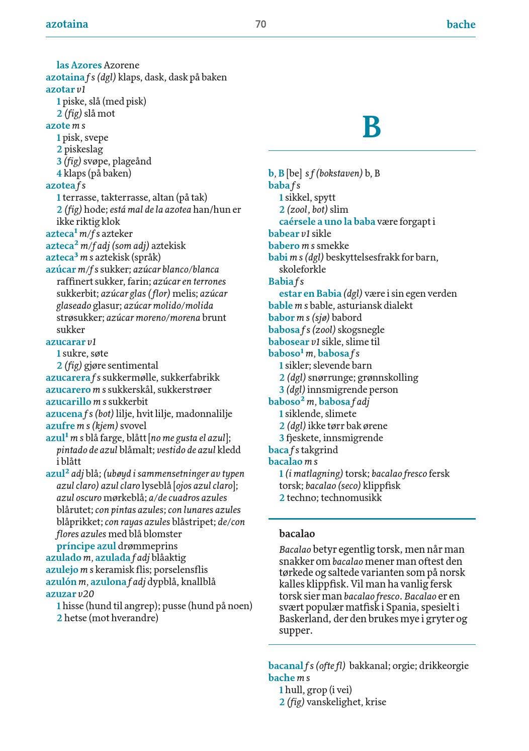 Spansk ordbok (utdrag) by Cappelen Damm - Issuu